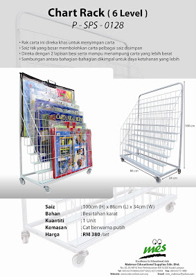 Makmur Educational Supplies Sdn Bhd: CHART RACK (6 LEVELS)